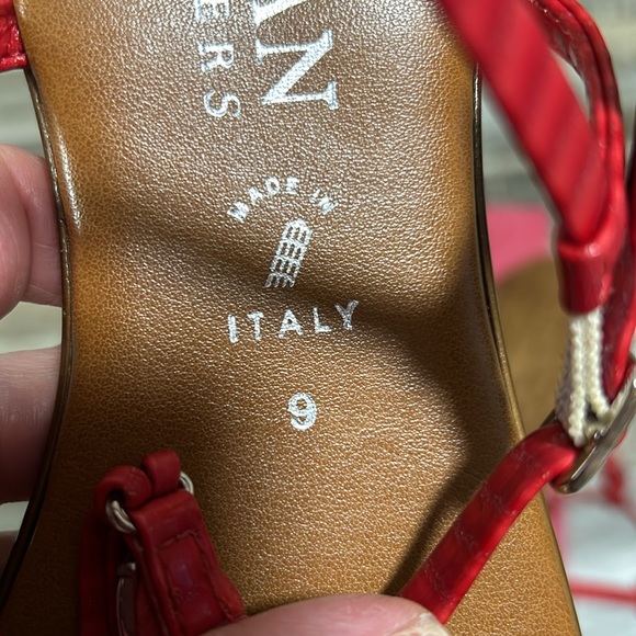 Italian Shoemakers | Shoes | Womens Italian Shoemakers Red Thong ...
